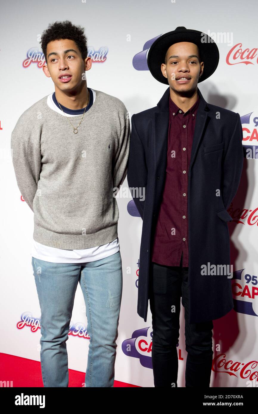 Rizzle Kicks pictured at the Capital FM Jingle Bell Ball, at the O2 ...