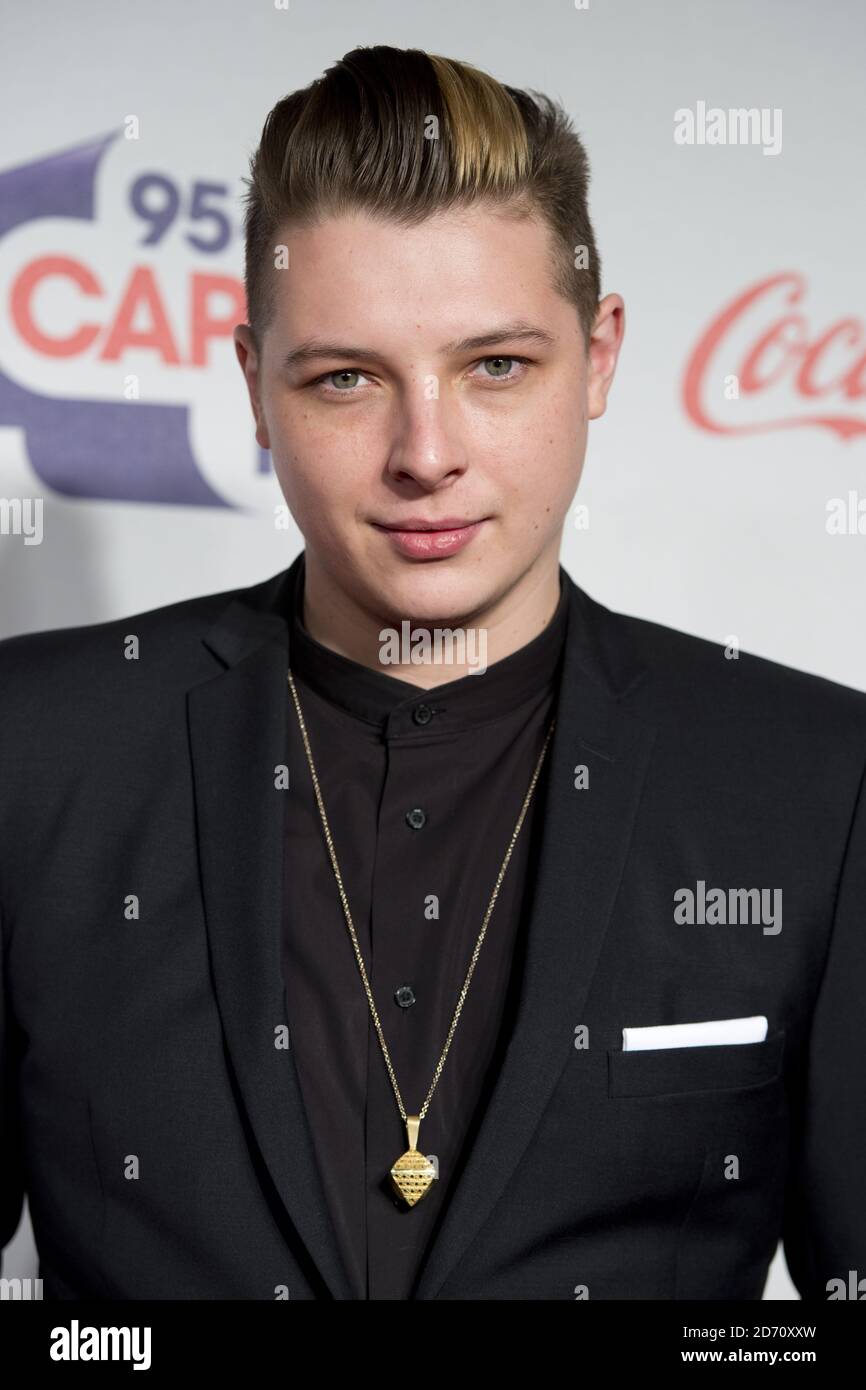 John Newman pictured at the Capital FM Jingle Bell Ball, at the O2 ...