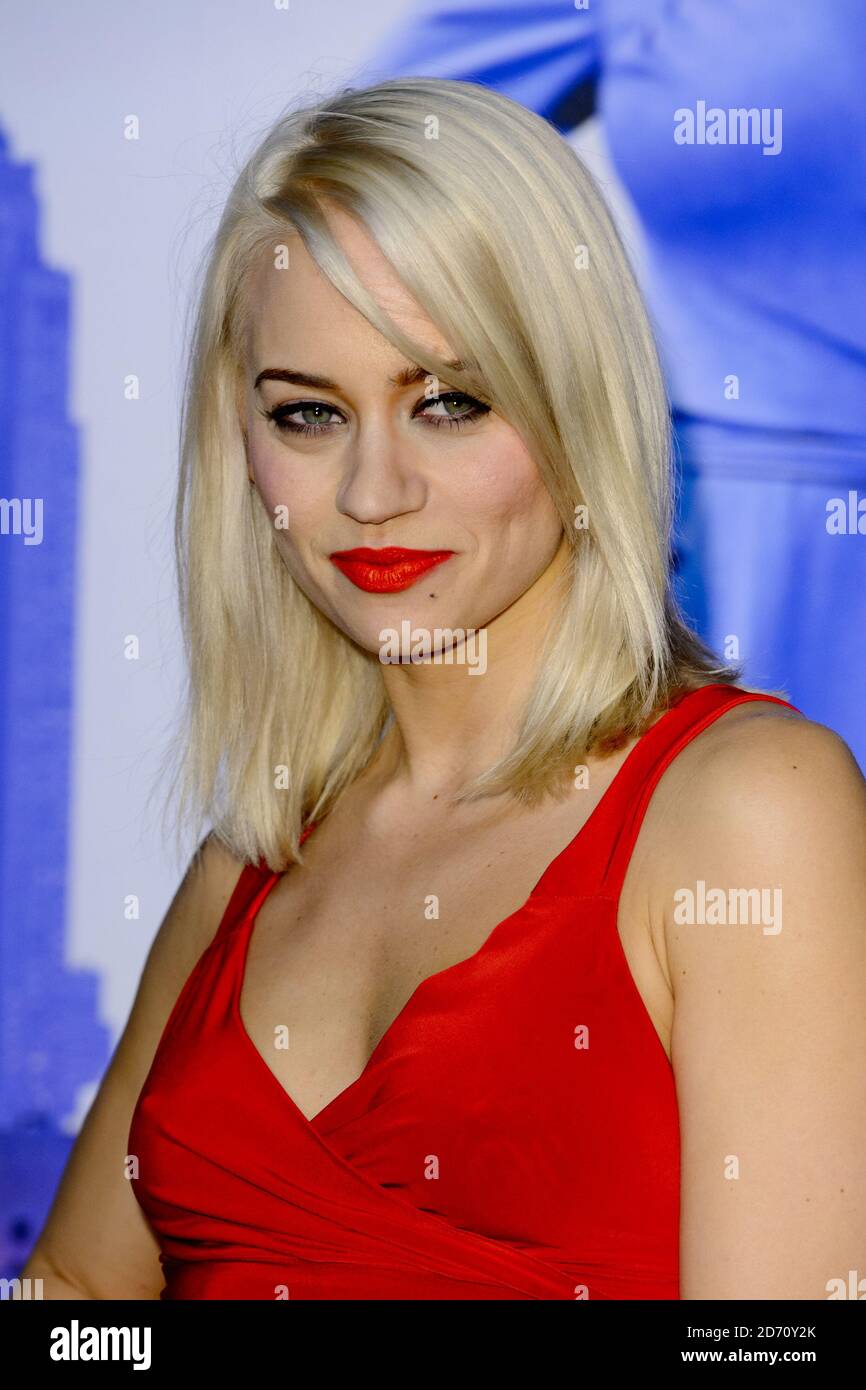 Kimberly Wyatt attending the premiere of Anchorman 2: The Legend ...