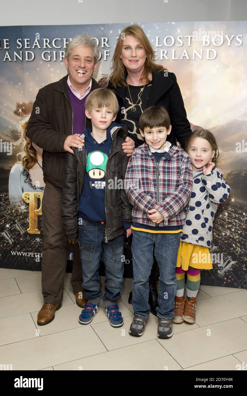 Sally and John Bercow with children Oliver, Freddie and Jemima ...