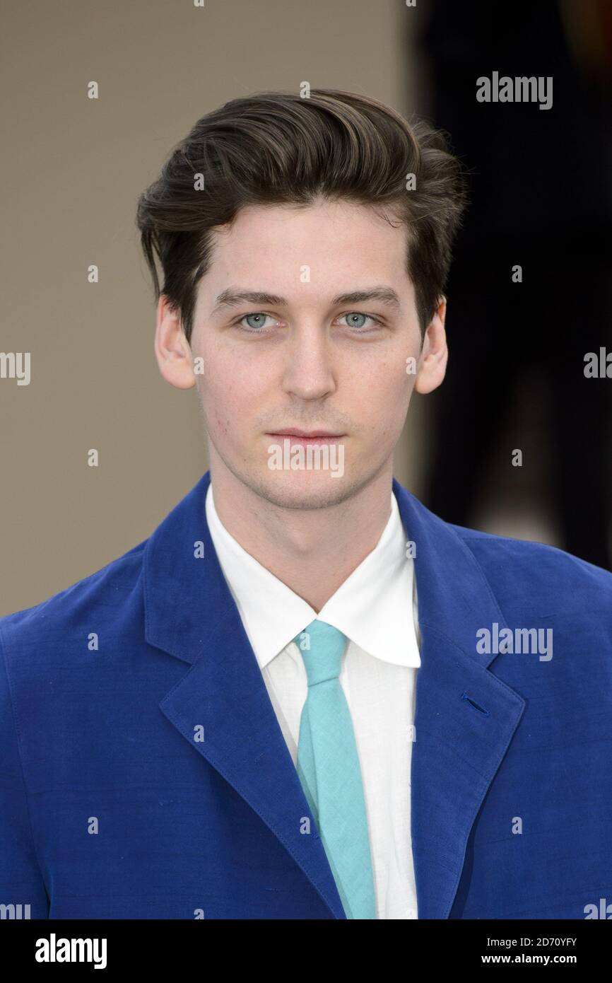 George Craig arriving at the Burberry fashion show, held at Hyde Park ...