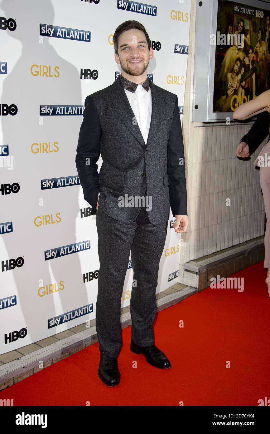 Evan Jonigkeit attending the London premiere of Girls season 3, at the ...
