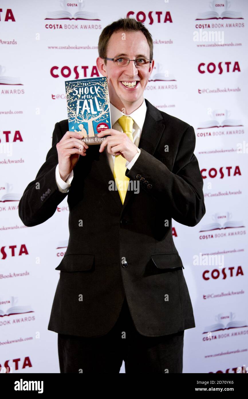 Costa First Novel Award Winner Nathan Filer pictured at the 2014 Costa ...