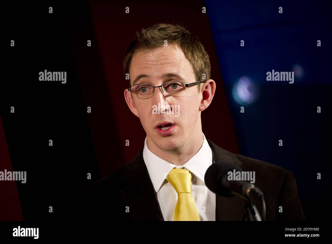 Book of the year winner Nathan Filer pictured at the 2014 Costa Book ...