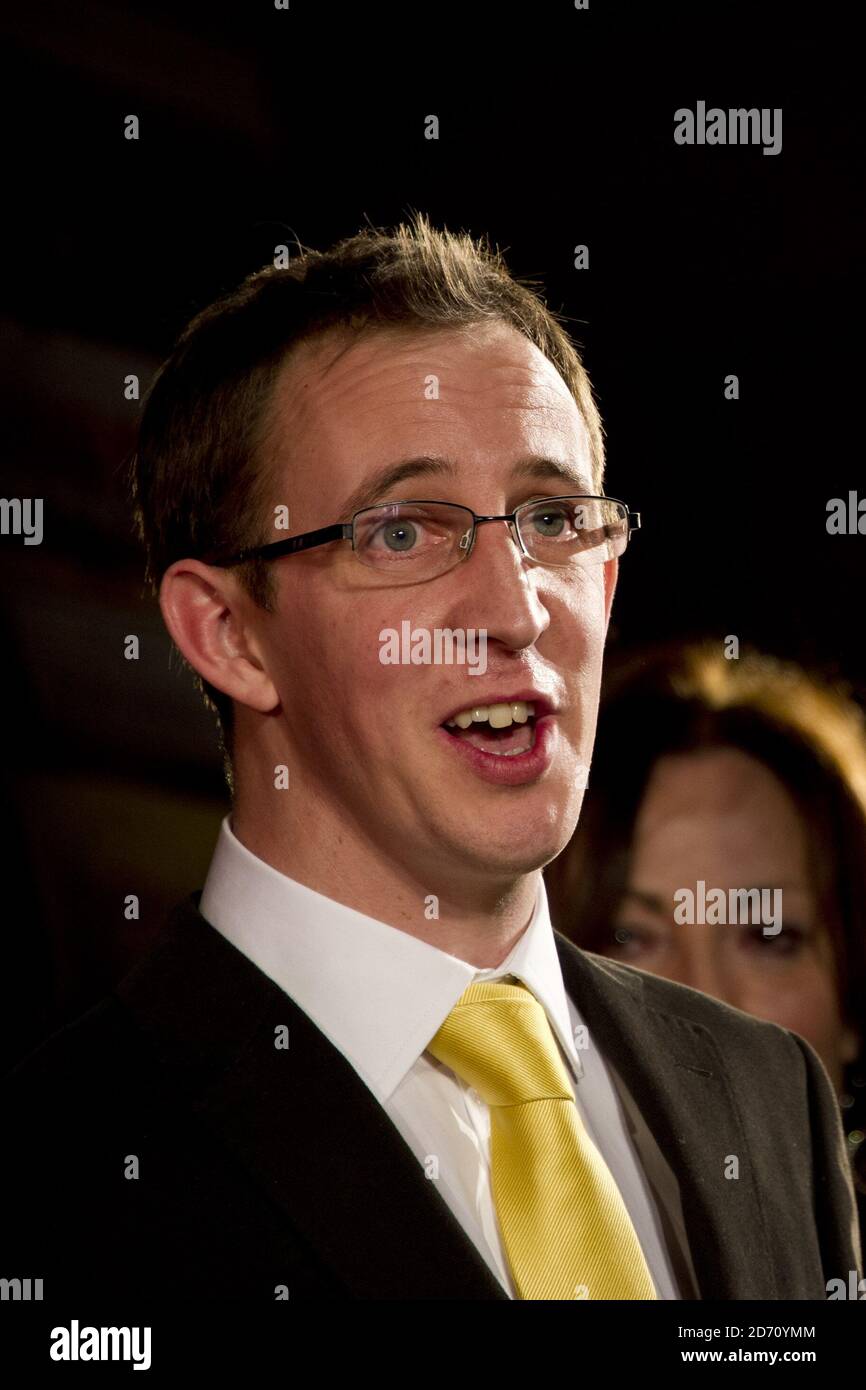 Book of the year winner Nathan Filer pictured at the 2014 Costa Book ...