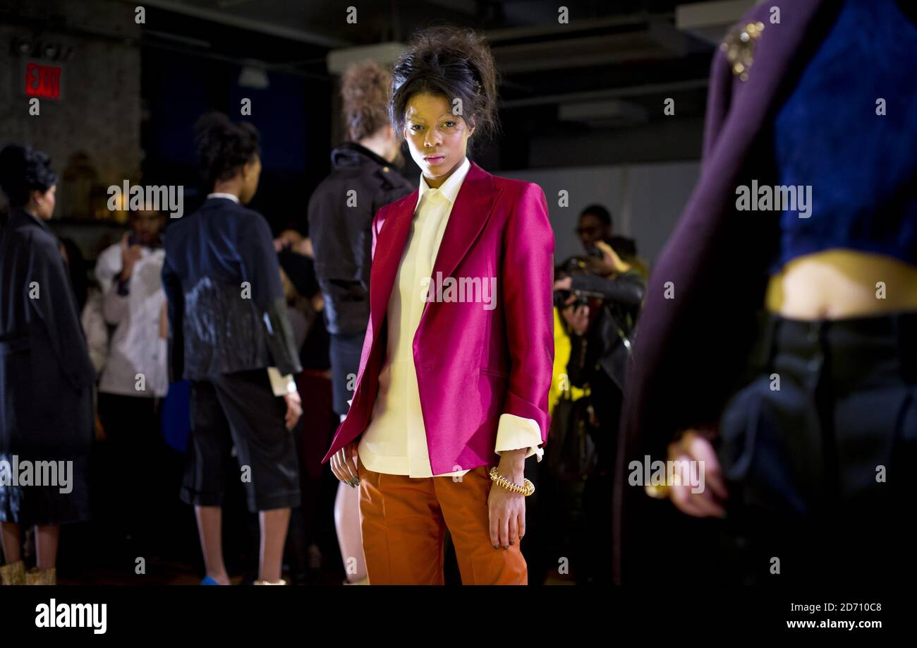 Models show new designs at the Jerome fashion show, held at the Chelsea ...
