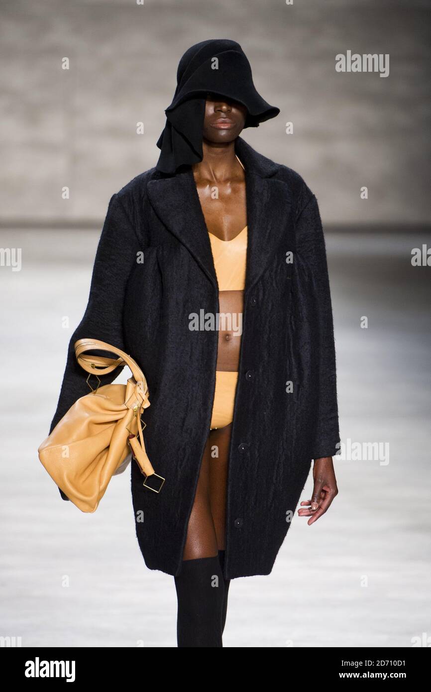 A model on the catwalk at the Lee Jean Youn fashion show, held at the ...
