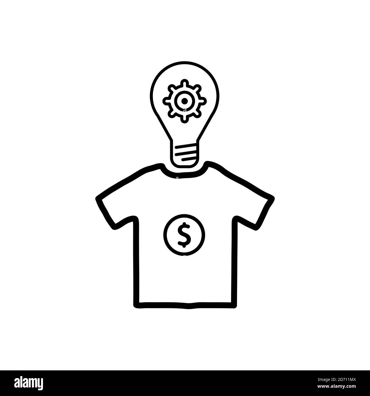Thought bubble light bulb Stock Vector Images - Alamy