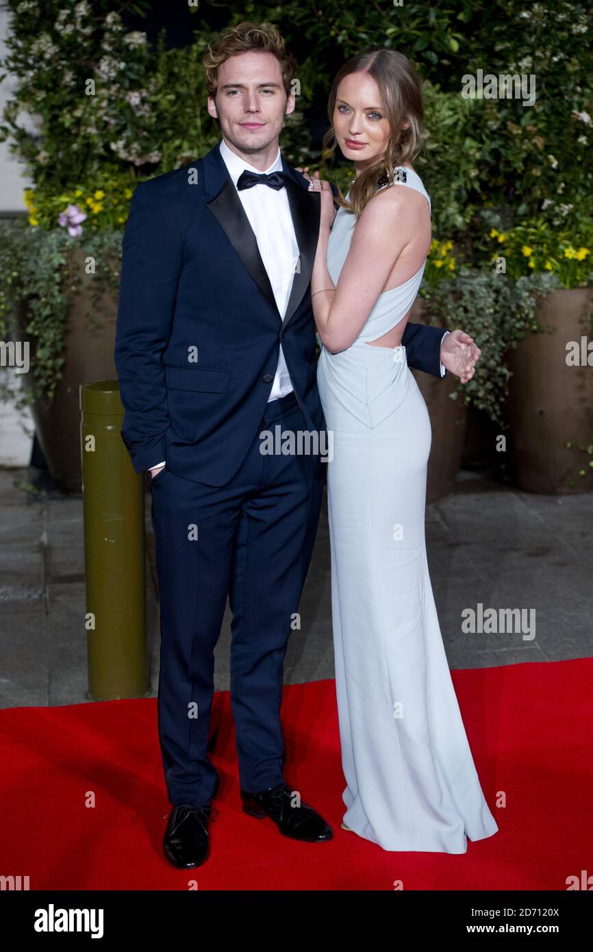 Sam Claflin and Laura Haddock arriving at the EE British Academy Film ...