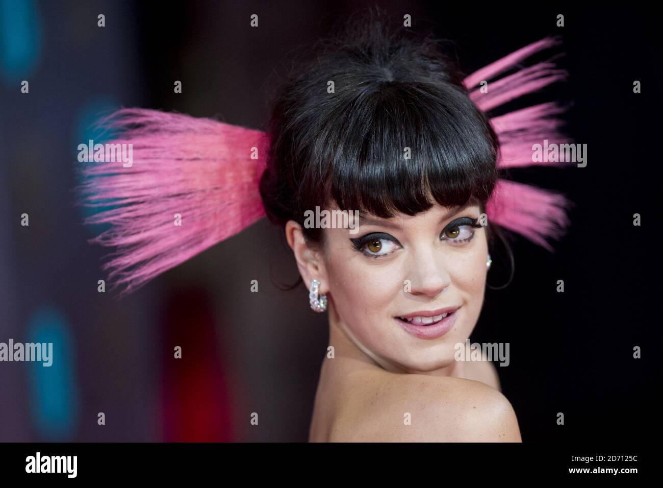 Lily Allen arriving at The EE British Academy Film Awards 2014, at the ...