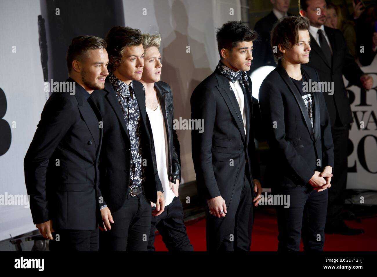 One Direction attending the Mastercard Brit Awards at the O2 Arena in ...