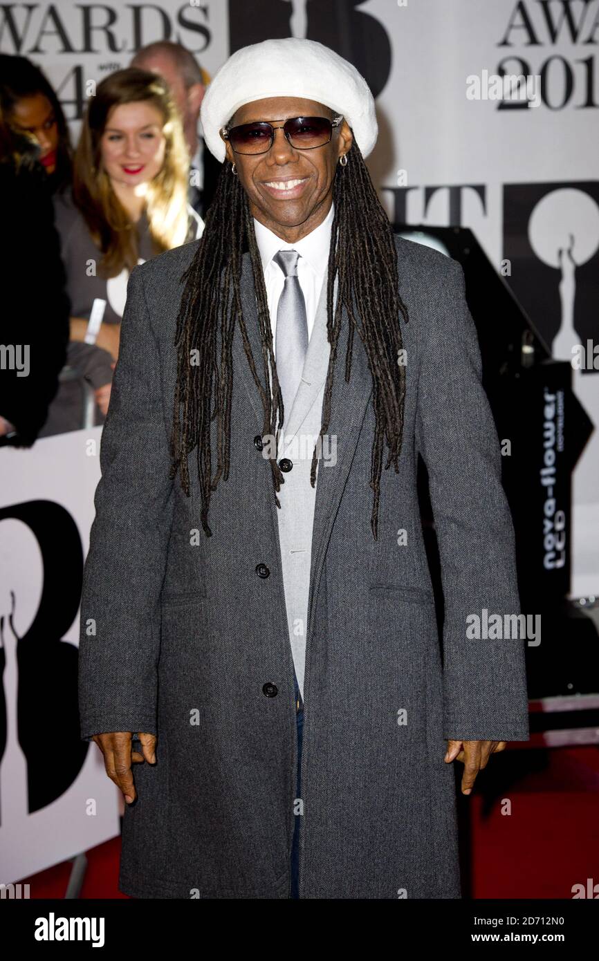 Nile Rogers attending the Mastercard Brit Awards at the O2 Arena in ...