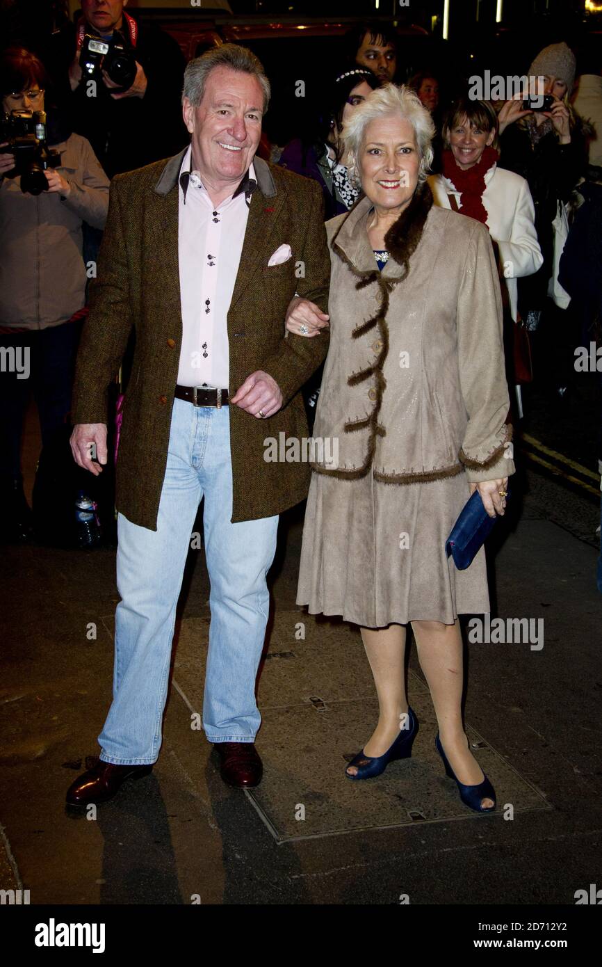 Lynda Bellingham (right) and husband Michael Pattermore attending the ...