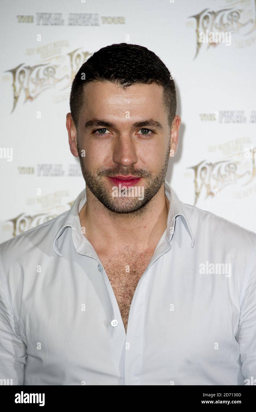 Shayne Ward attending a photocall to launch Jeff Wayne???s Musical ...