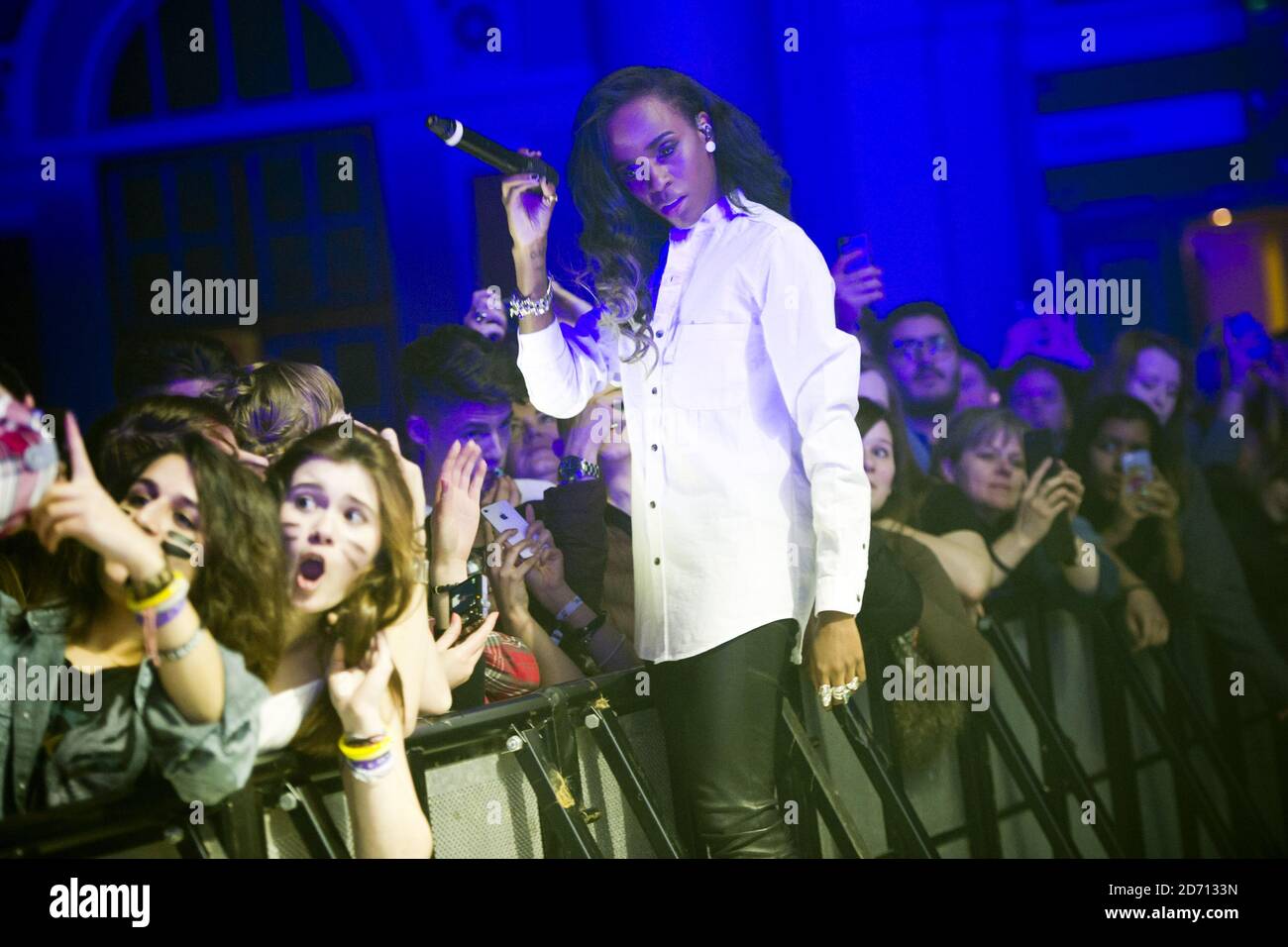 Angel Haze performing at the Alexandra Palace in north London Stock ...