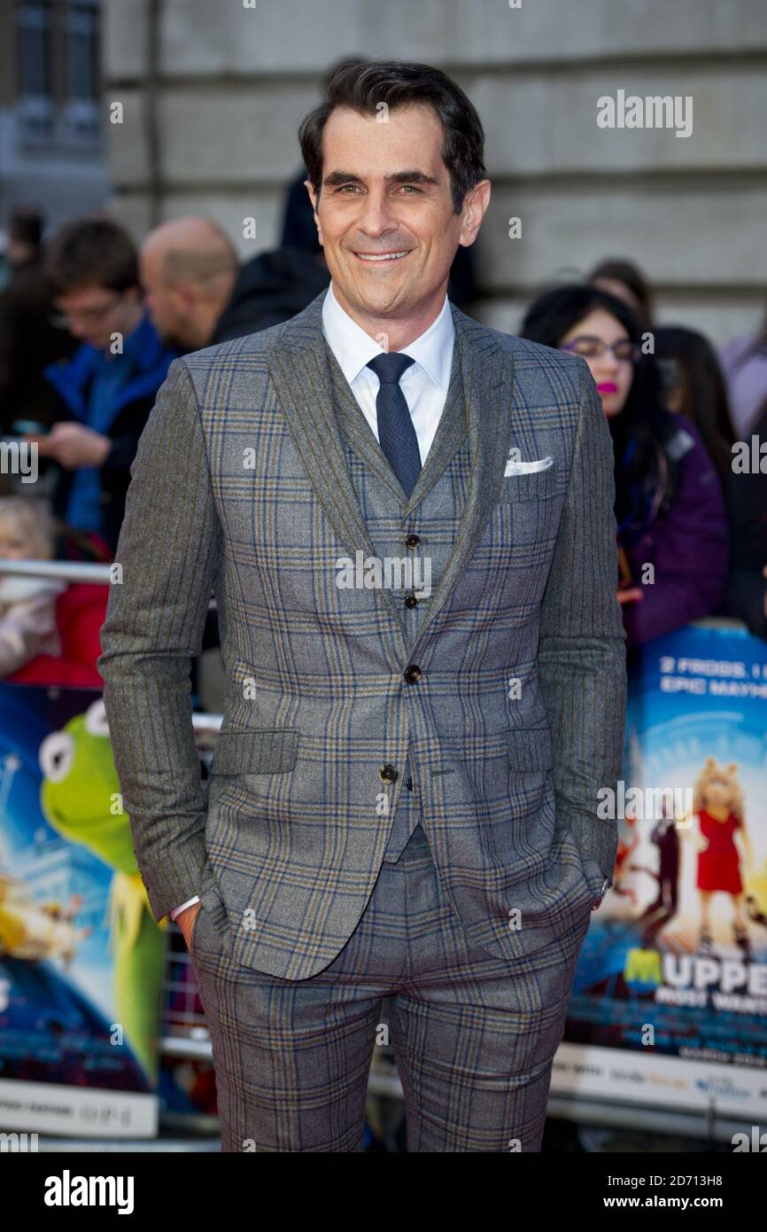 Ty Burrell arriving at the premiere of Muppets Most Wanted, at the ...
