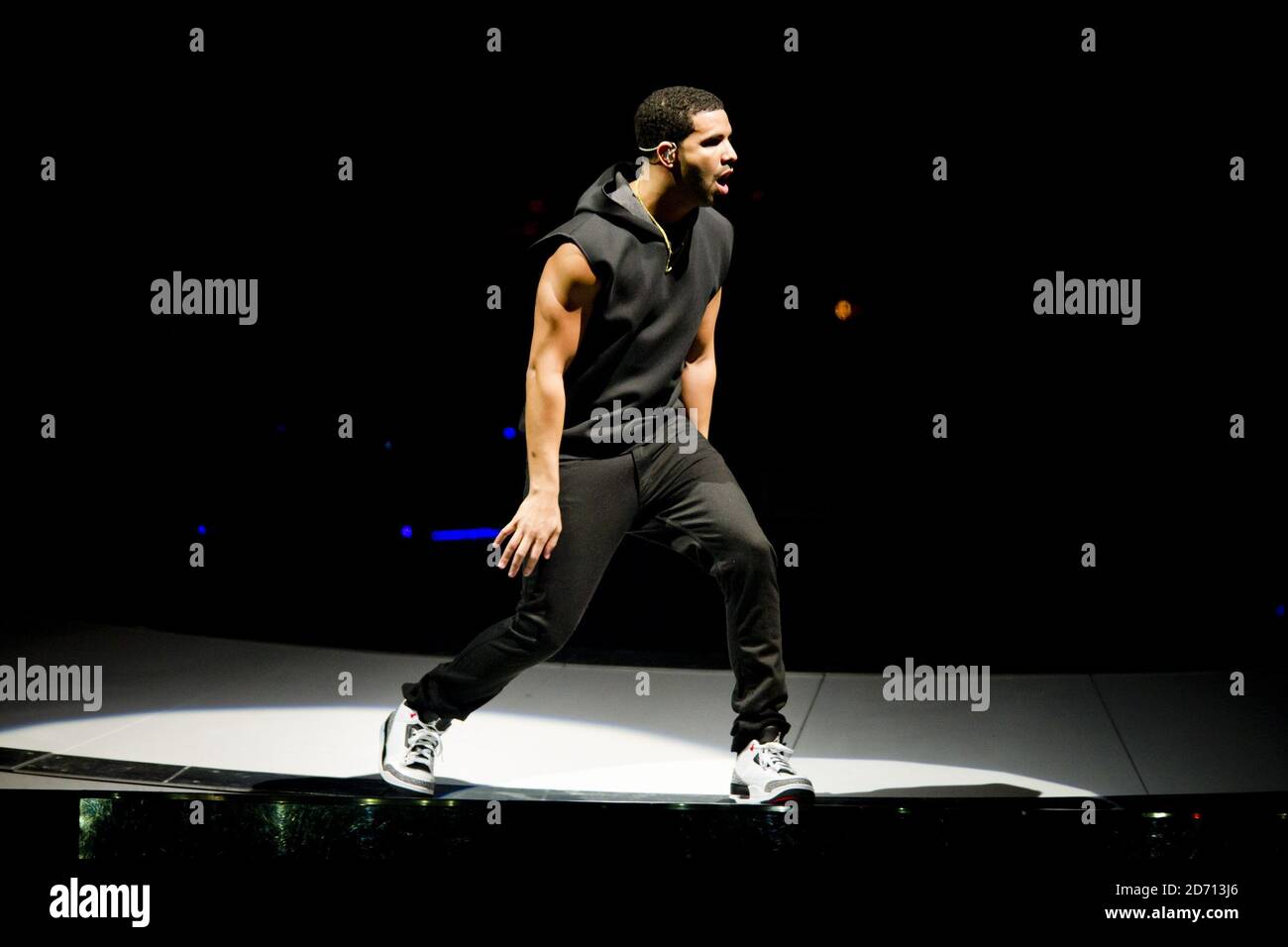 Drake performing at the O2 Arena in east London Stock Photo - Alamy