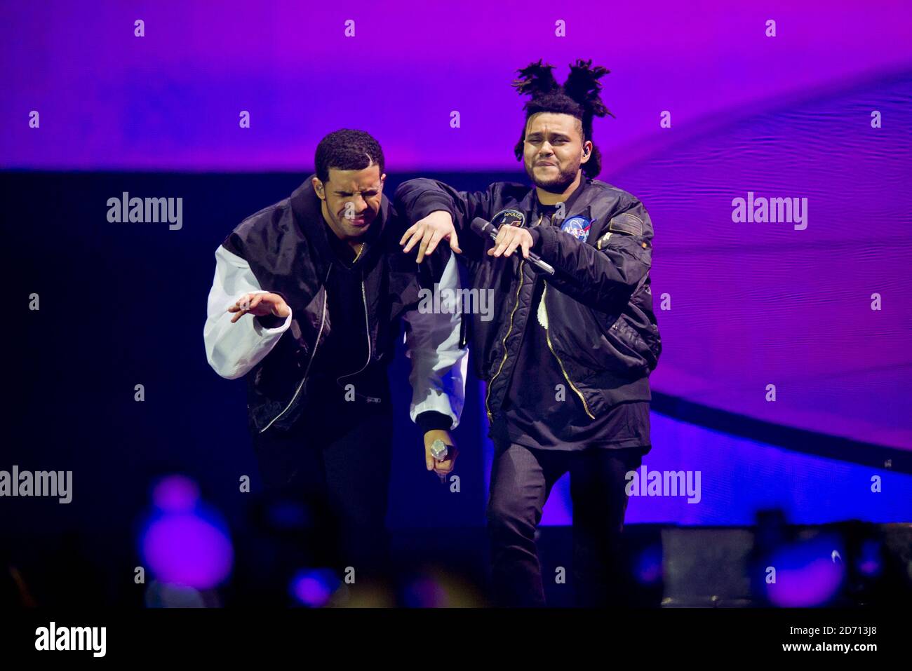 Drake performing at the O2 Arena in east London Stock Photo - Alamy