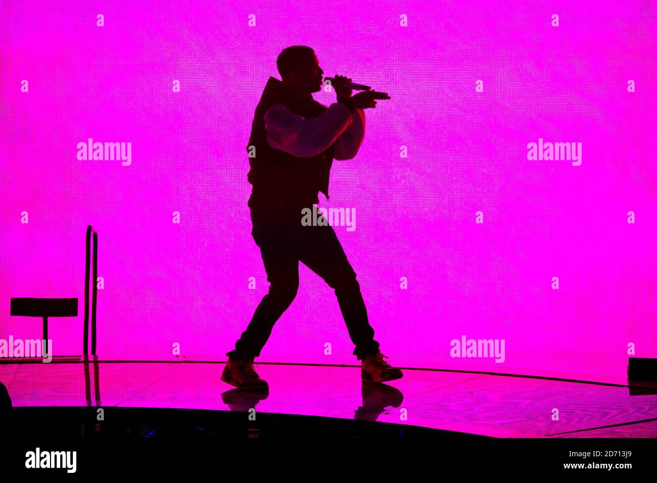 Drake performing at the O2 Arena in east London Stock Photo - Alamy