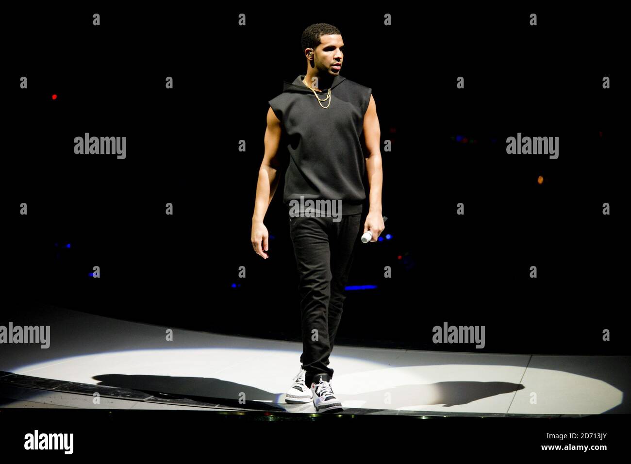 Drake performing at the O2 Arena in east London Stock Photo - Alamy