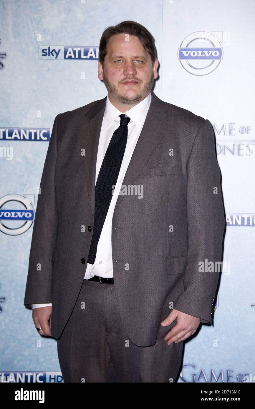 Tony Way attending the season 4 premiere of Game of Thrones, at ...