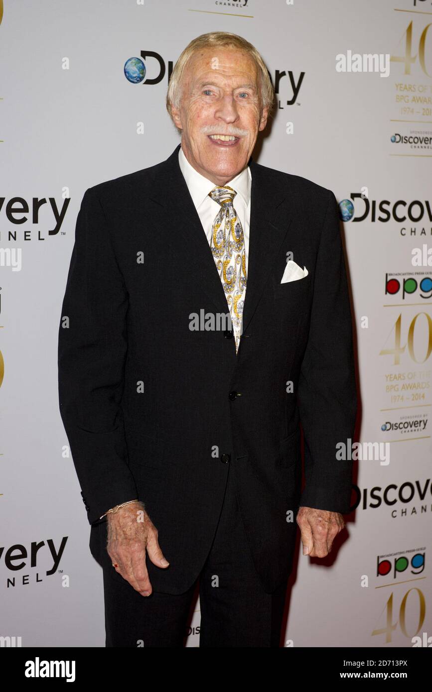 Sir Bruce Forsyth attending the Broadcasting Press Guild Awards ...