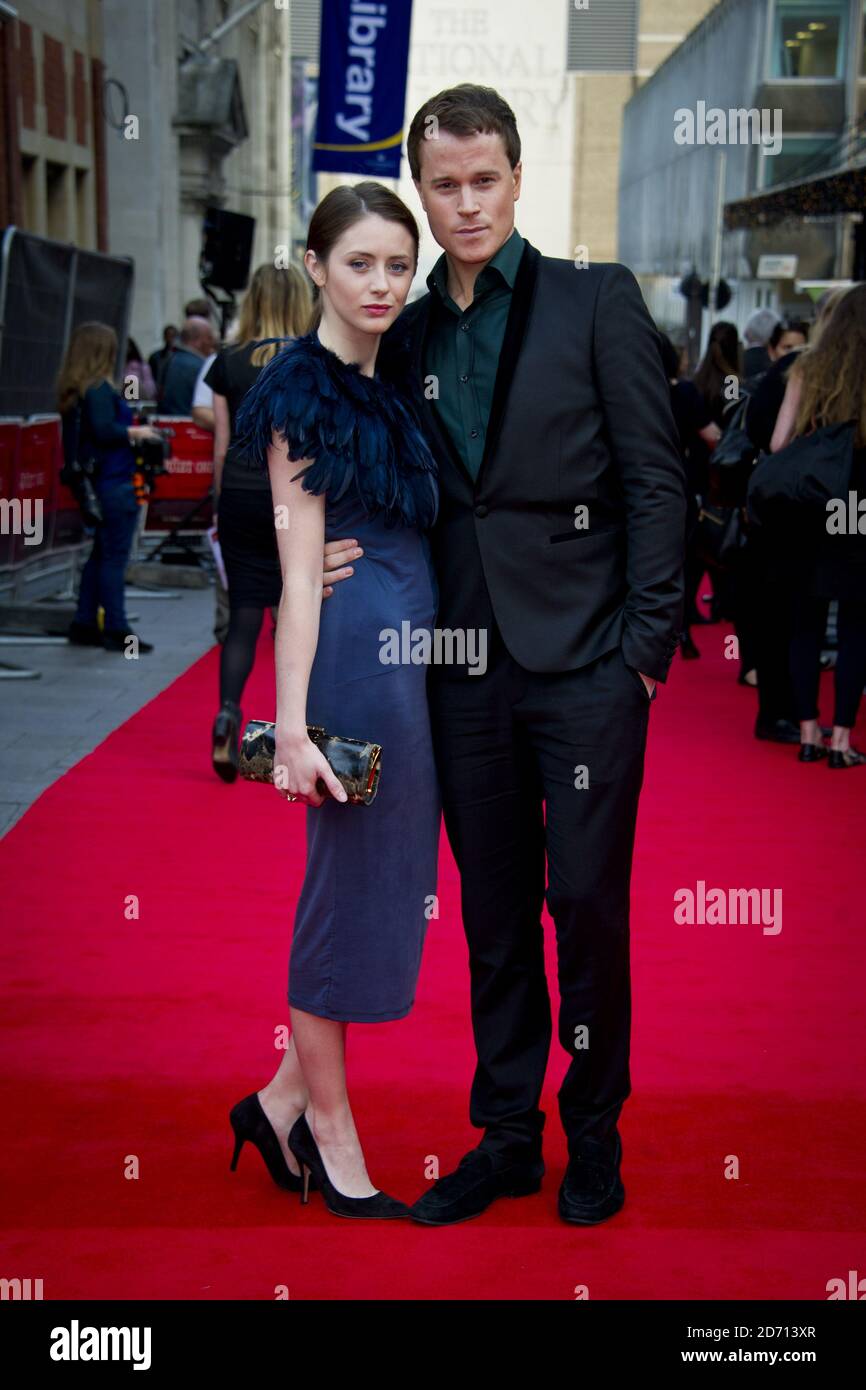 Laurie Calvert arriving at the premiere of The Quiet Ones, at the Odeon ...