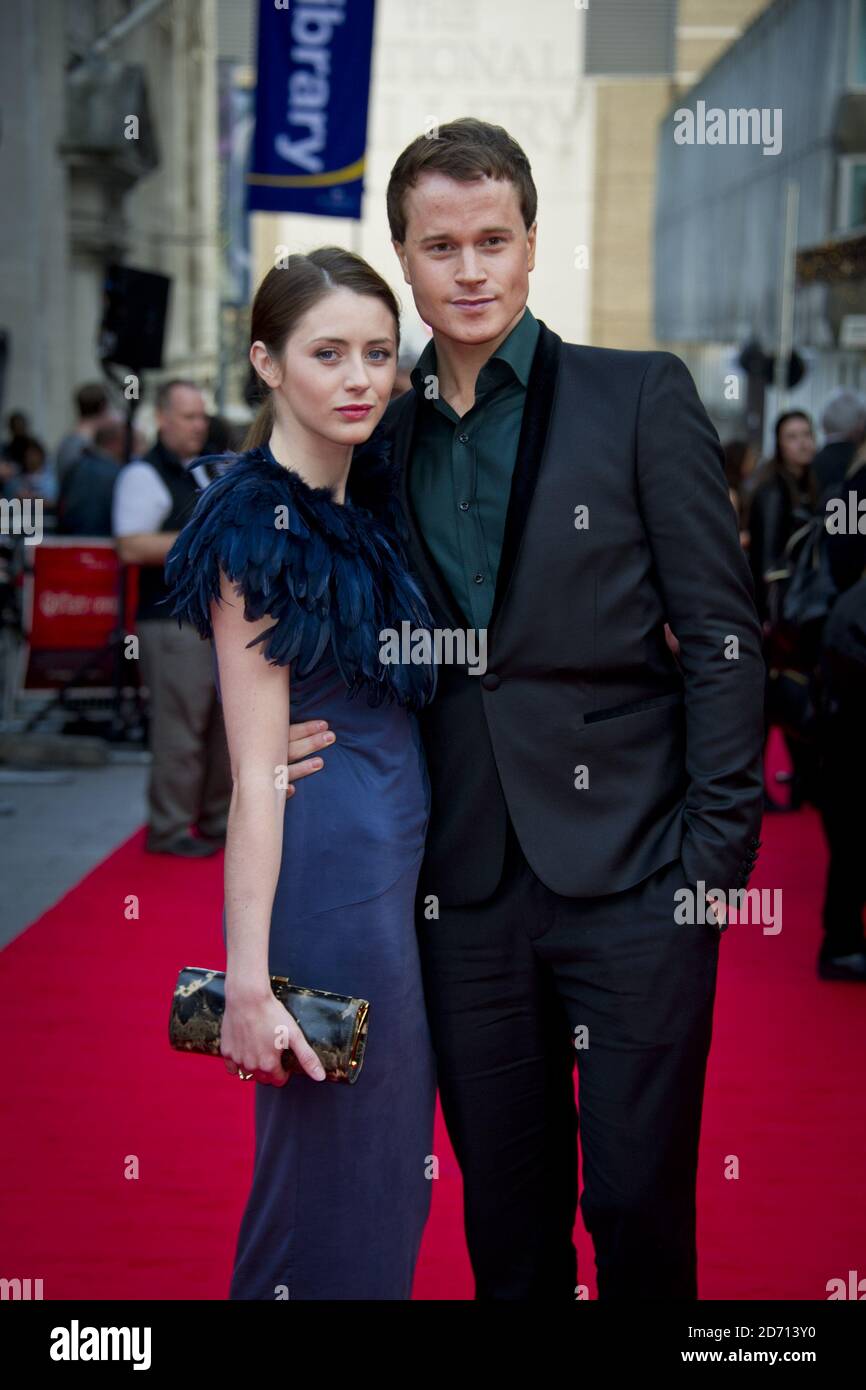 Laurie Calvert arriving at the premiere of The Quiet Ones, at the Odeon ...