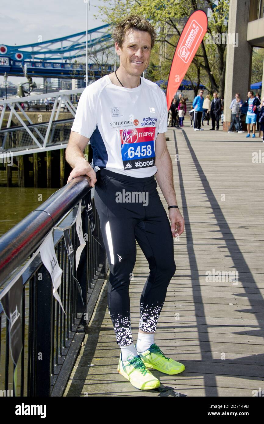 James Cracknell pictured at a photocall ahead of the Virgin London ...