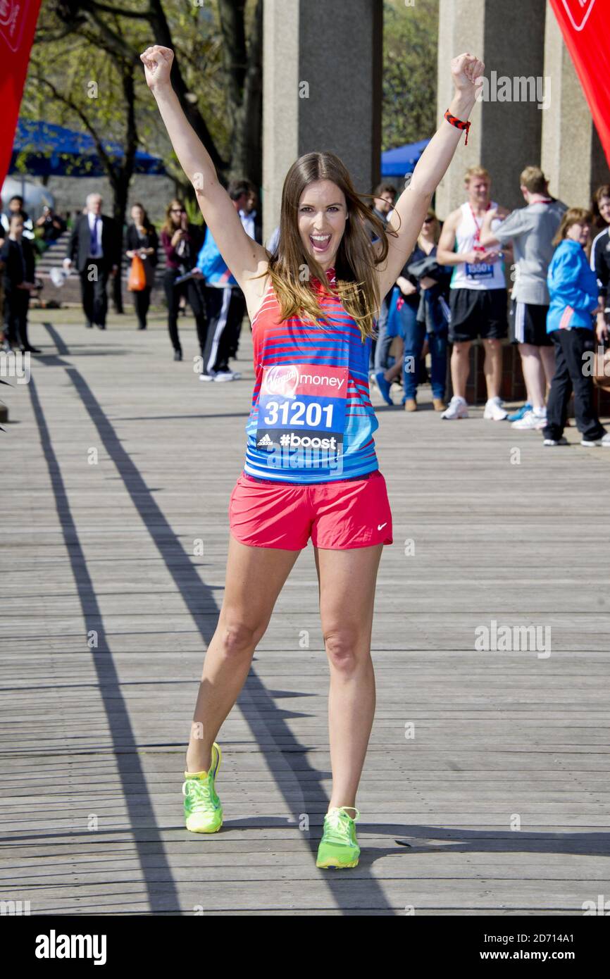 Charlie Webster pictured at a photocall ahead of the Virgin London ...