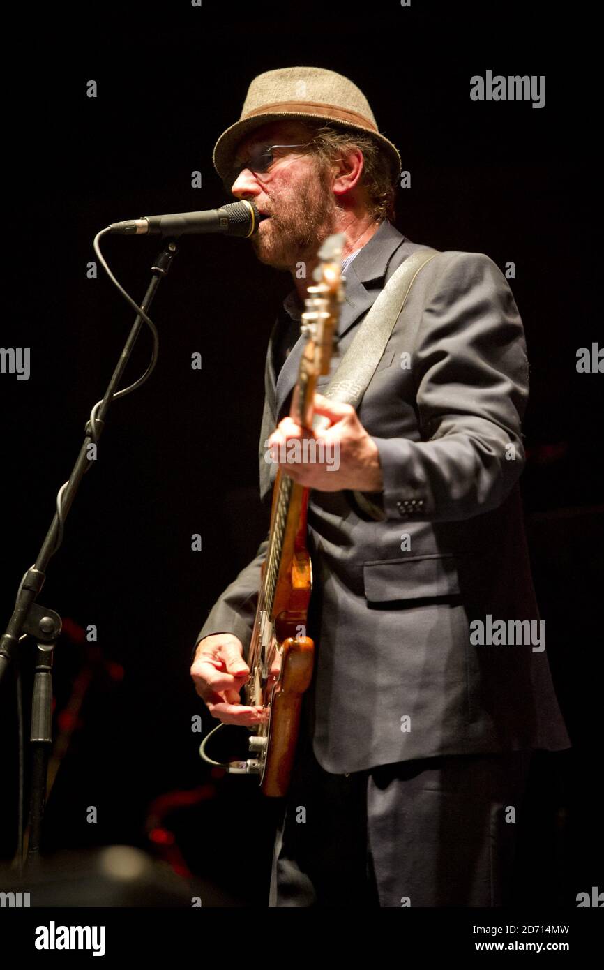 Dave Peacock of Chas and Dave performing at the Royal Albert Hall in ...