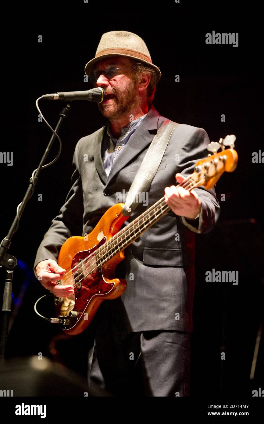 Dave Peacock of Chas and Dave performing at the Royal Albert Hall in ...
