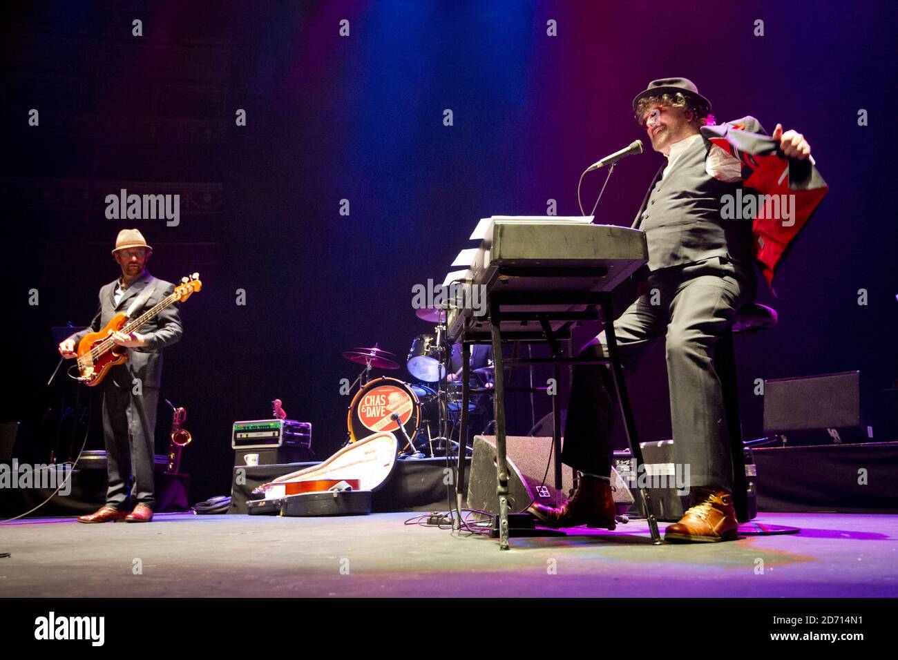 Chas and Dave performing at the Royal Albert Hall in west London Stock ...