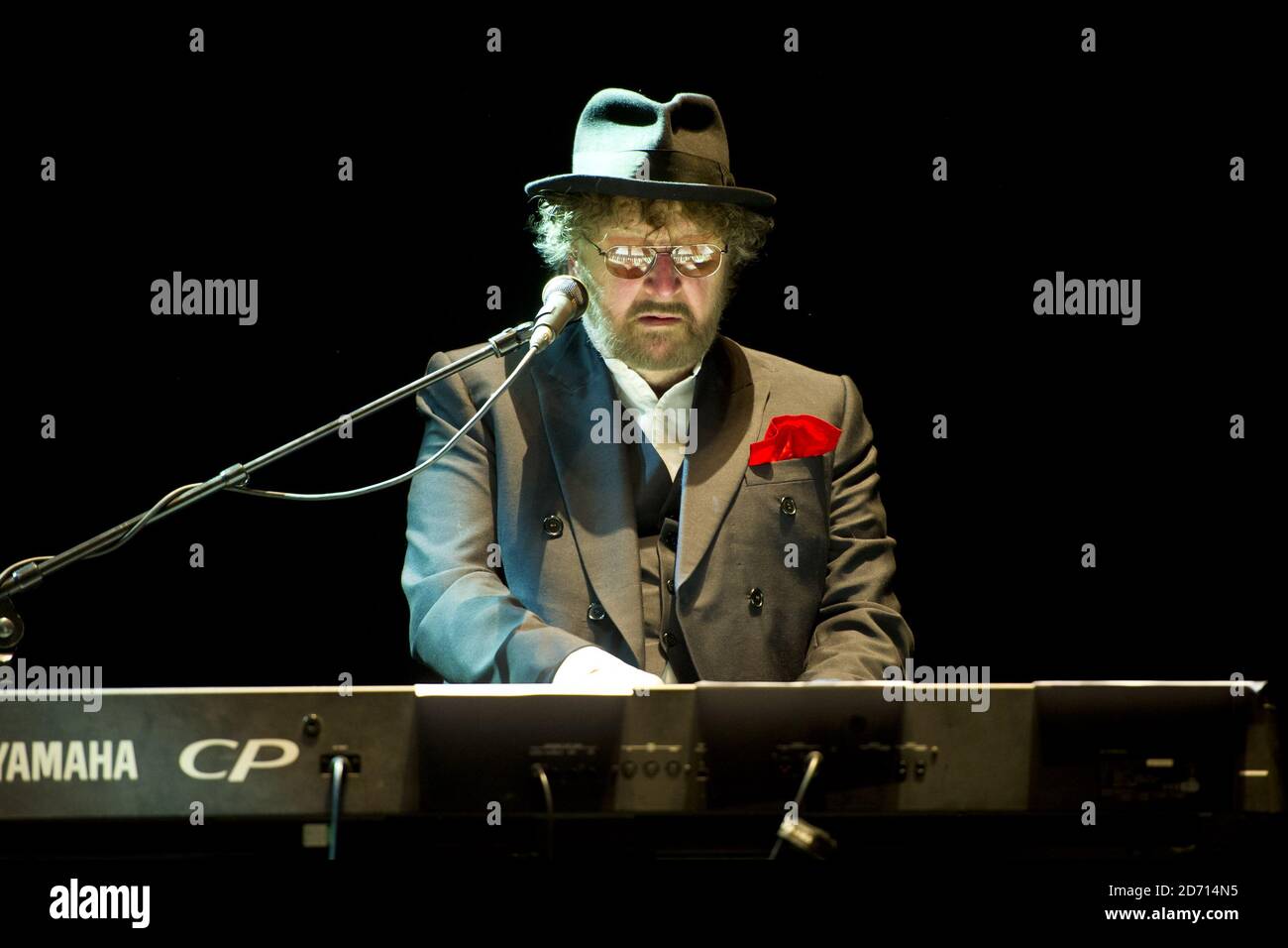 Chas Hodges of Chas and Dave performing at the Royal Albert Hall in ...