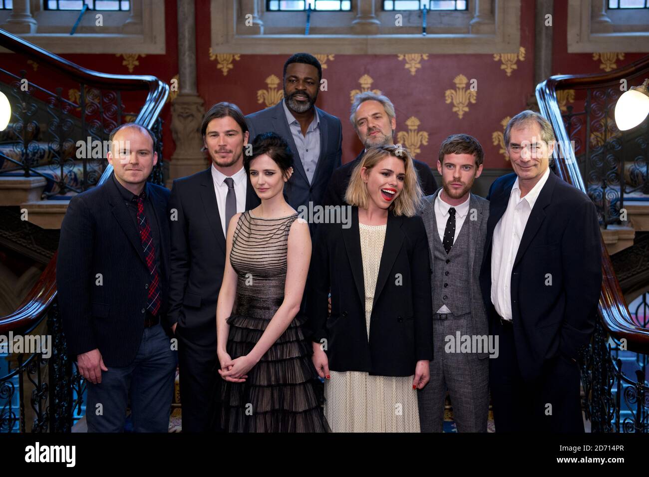 The cast (l-r Rory Kinnear, Josh Hartnett, Eva Green, Danny Sapani, Sam ...