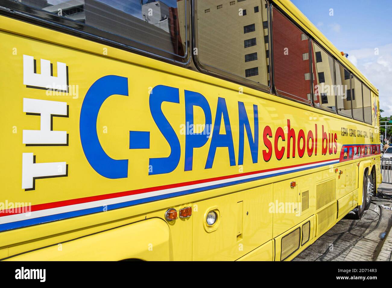 C span school bus outside exterior hi-res stock photography and images ...