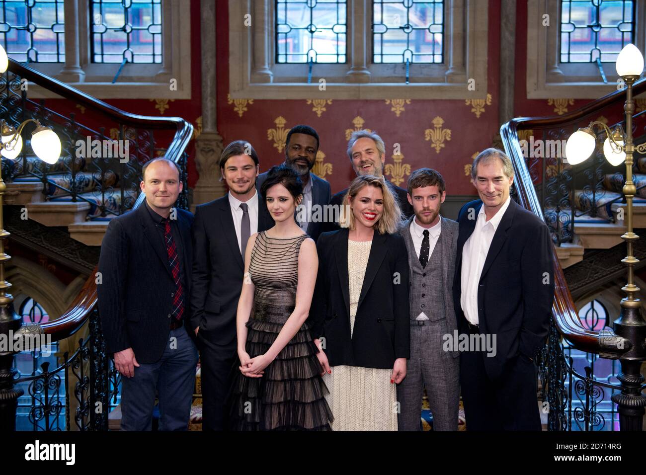 The cast (l-r Rory Kinnear, Josh Hartnett, Eva Green, Danny Sapani, Sam ...