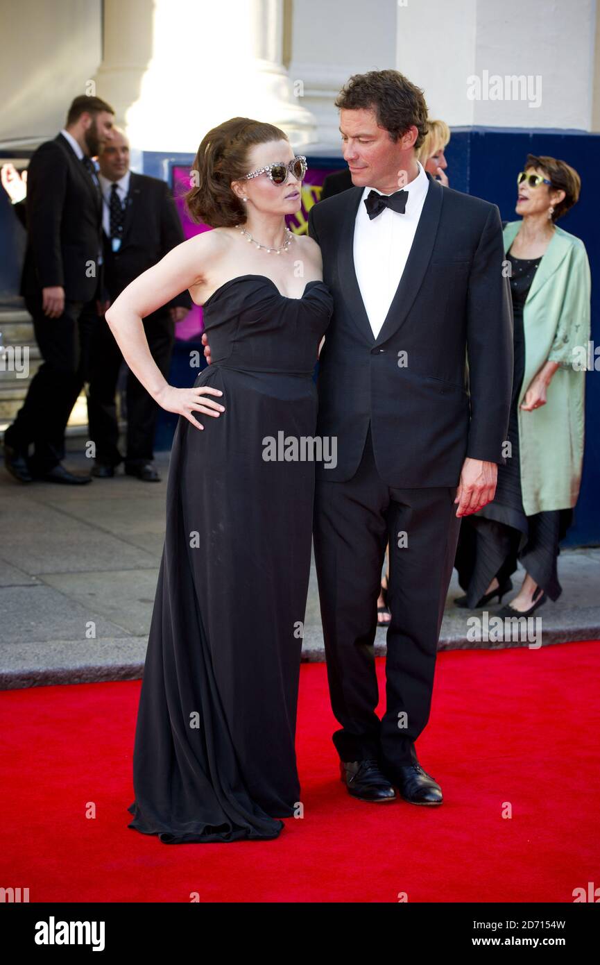 Helena Bonham Carter and Dominic West arriving for the 2014 Arqiva ...