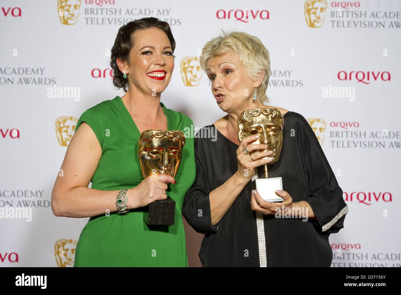 Julie Walters with the Academy Fellowship Award, alongside Olivia ...