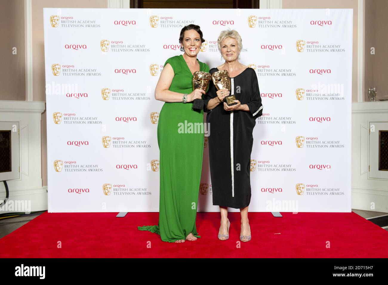 Julie Walters with the Academy Fellowship Award, alongside Olivia ...