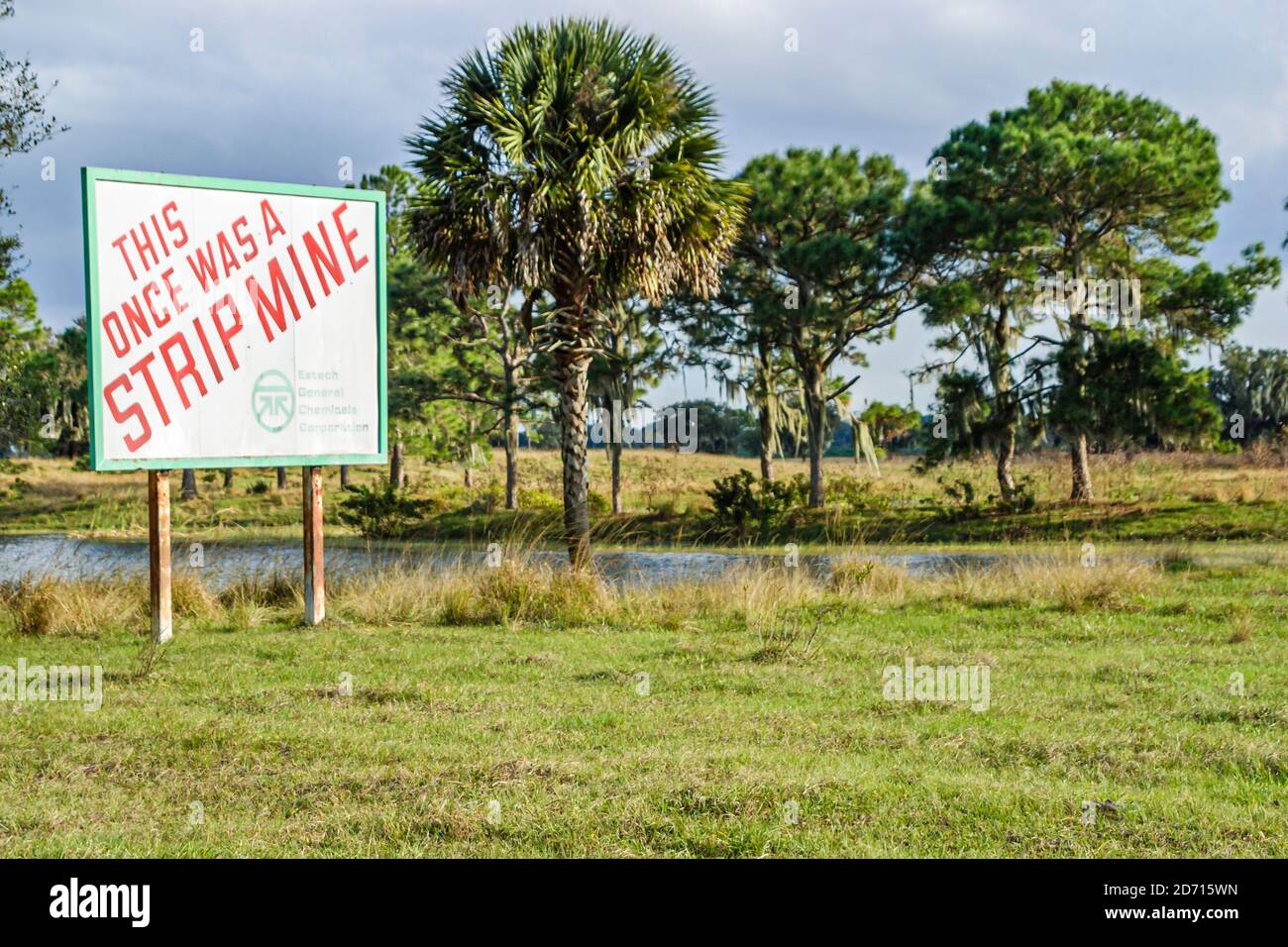 Florida Ft. Meade large sign pasture,This Once Was A Strip Mine Stock ...