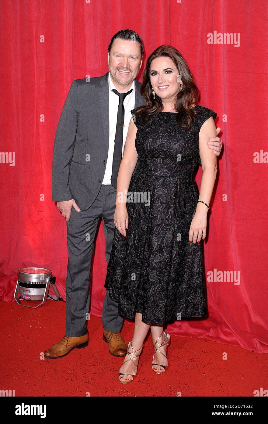Ian Pulston Davies and Debbie Rush arriving for the 2014 British Soap ...
