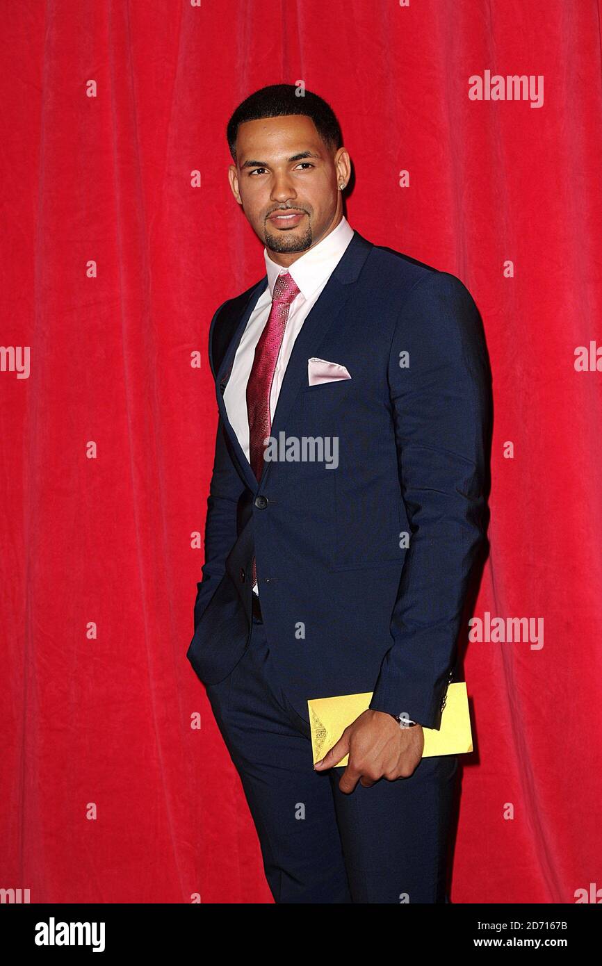 Aaron Fontaine arriving for the 2014 British Soap Awards at The Hackney ...