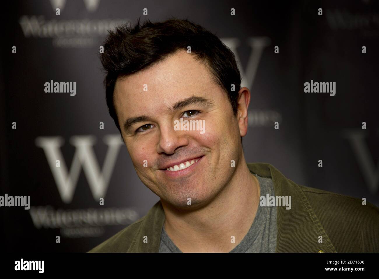 Seth MacFarlane pictured in Waterstones Piccadilly, London, where he ...