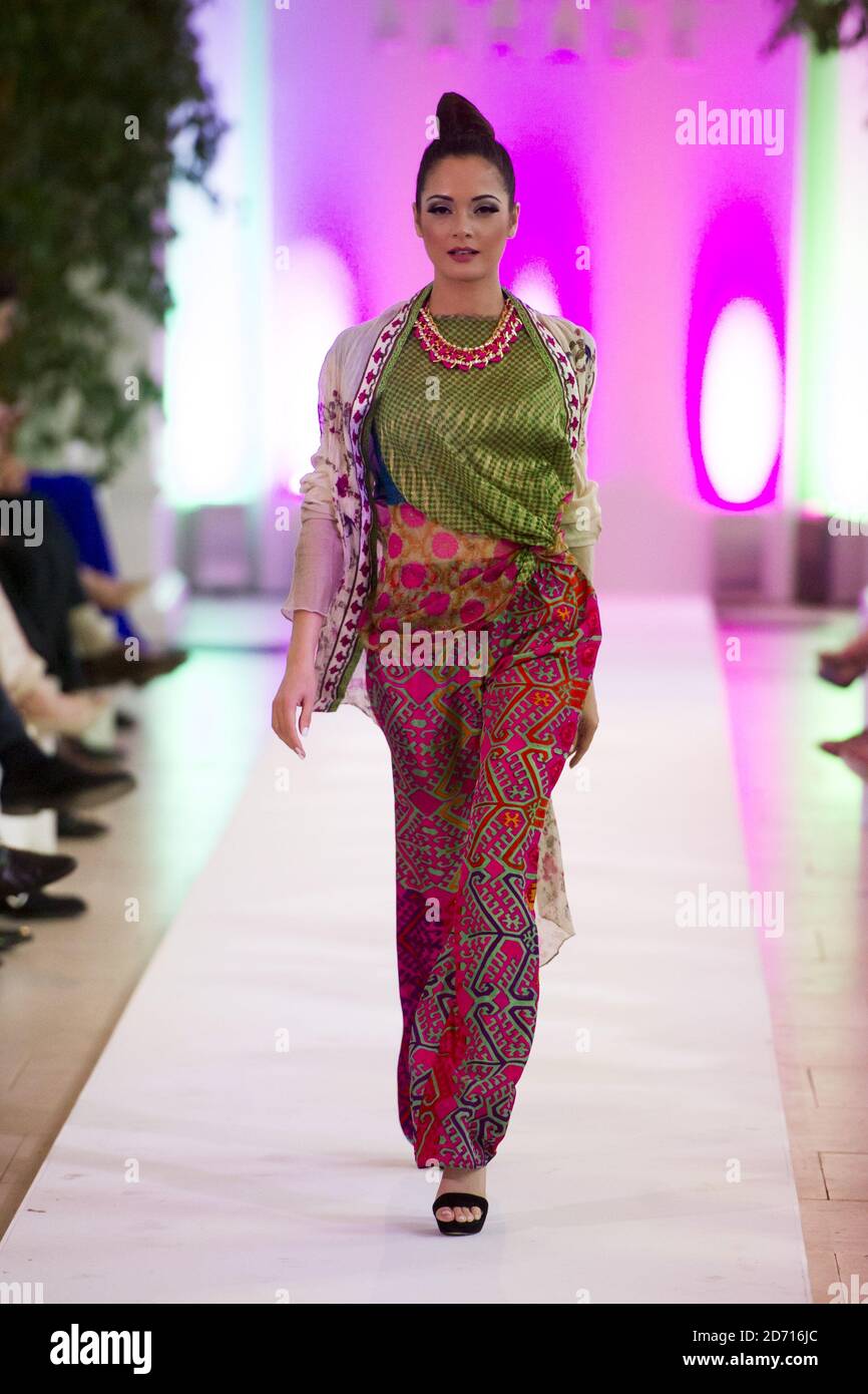 A model on the catwalk at the Fashion Parade Catwalk Show, which ...