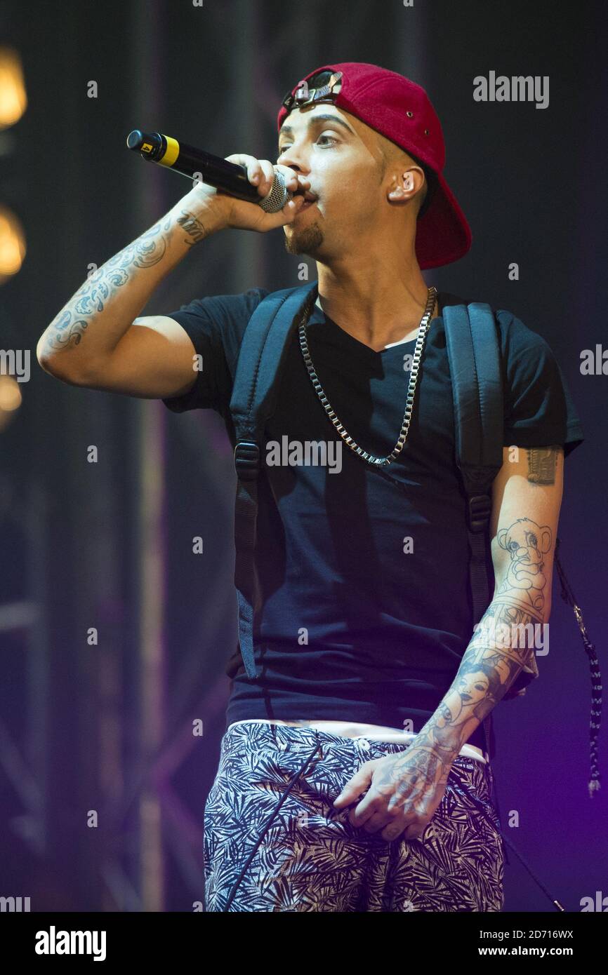 Dappy performing at the Isle of Wight Festival, at Newport on the Isle ...