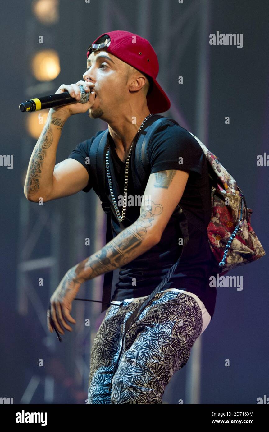Dappy performing at the Isle of Wight Festival, at Newport on the Isle ...