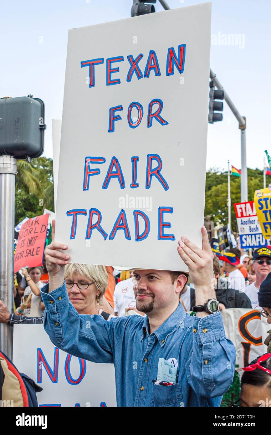 Miami Florida,Biscayne Boulevard,Free Trade Area of Americans Summit ...