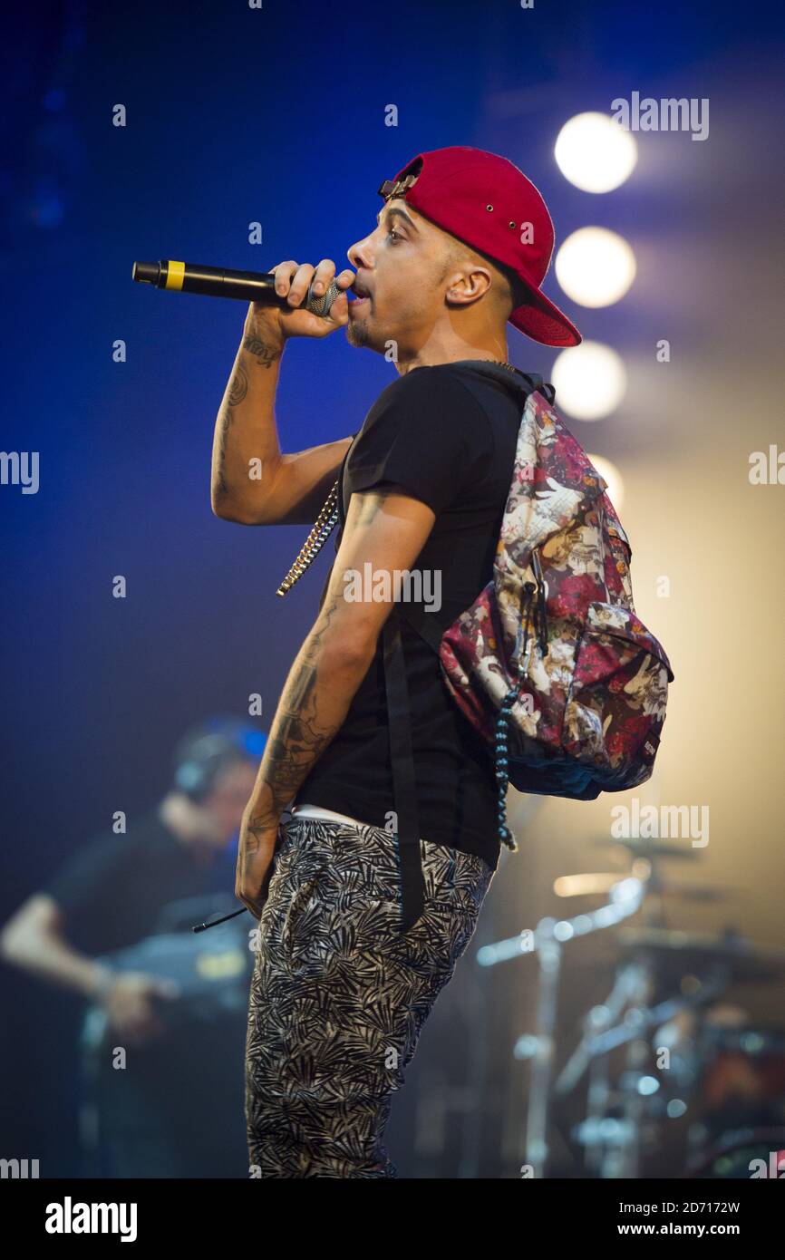 Dappy performing at the Isle of Wight Festival, at Newport on the Isle ...
