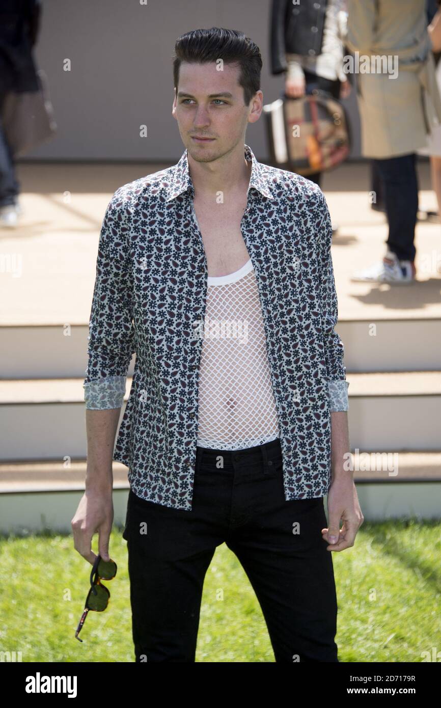 George Craig attending the Burberry fashion show, held in Kensington ...